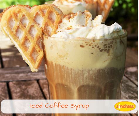 Iced Coffee Syrup Recipe Simple 3 Ingredients Sinchies