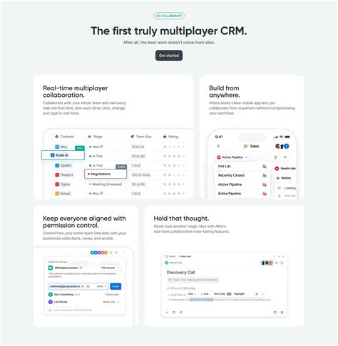 Feature Section Design From Attio In 2024 Design Feature Collaboration