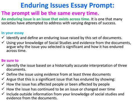 Enduringissuesessaywritingpowerpointpptx