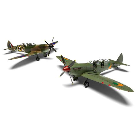 Model Kit Spitfire Tr9 Fighter With 2 Scheme Options 148 Airfix Kit