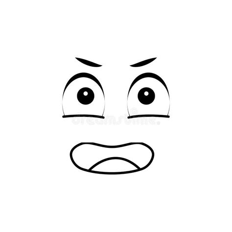 Emoji Indignation Icon Simple Line Outline Vector Of Cartoon Face