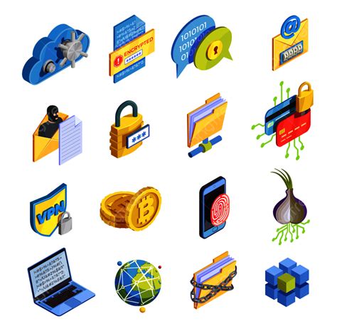 데이터 암호화 사이버 보안 아이소 메트릭 아이콘 격리 된 기호 Bitcoin 지문 및 프록시 회피 픽토그램 벡터 일러스트 레이