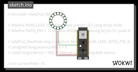 Test Neopixel Wokwi Esp32 Stm32 Arduino Simulator