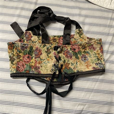 Vintage Corset Top Super Cute Corset Top From Depop
