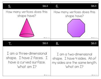 Geometry Task Cards By Primarily Speaking By Aimee Salazar TPT