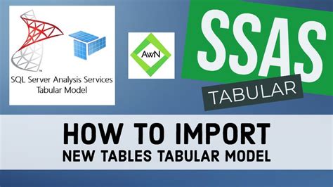 Ssas Tutorial 715 How To Import New Tables In Ssas Tabular Model
