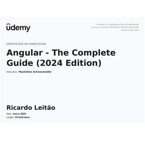 sharing my most recently completed udemy course from maximilian