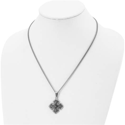 Stainless Steel Chisel Polished Black Jewelry By Sweet Pea