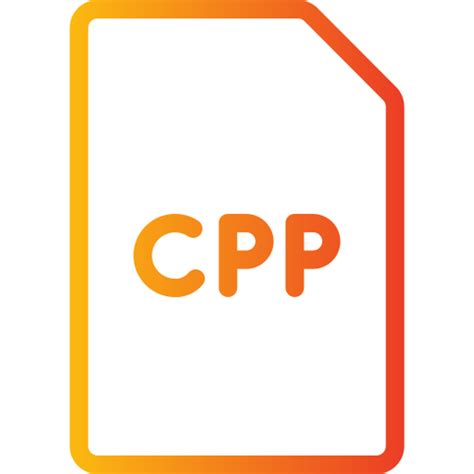 Cpp Generic Gradient Outline Icon