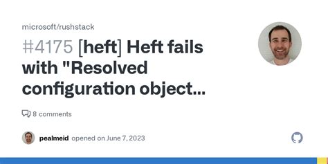 [heft] heft fails with resolved configuration object does not match