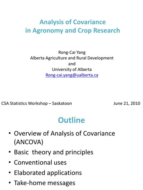 analysis of covariance linear quadratic site index as covariables