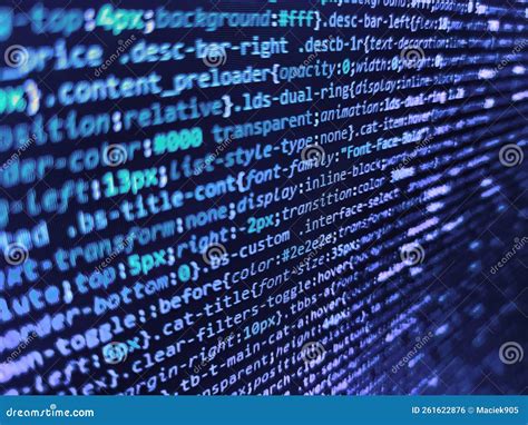 Abstract Screen Of Web Developer Programmer Occupation Seo