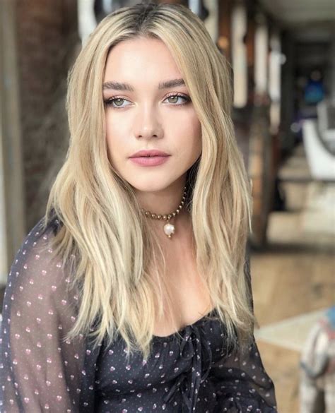 Photo Visage Brown Blonde Hair Florence Pugh Pretty People