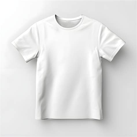 디자인을 위한 빈 흰색 티셔츠 모형 무료 사진
