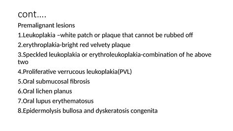 Oral Cavity Malignancypptxpptpptpptpptppt Pptx