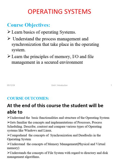 os 01 customized pdf operating system process computing