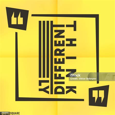 동기 부여 사각형 템플릿을 인용합니다 슬로건영감 따옴표 상자 다르게 생각 0명에 대한 스톡 벡터 아트 및 기타 이미지 0명 기이함 기포 Istock