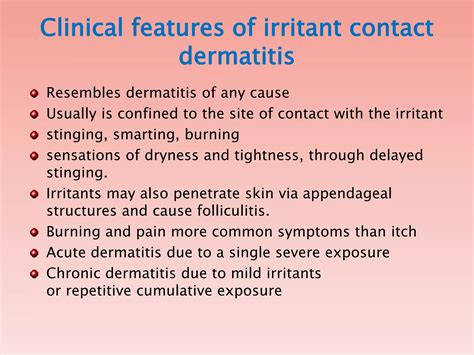 Irritant Contact Dermatitis By Dr Maria Saeed Ppt