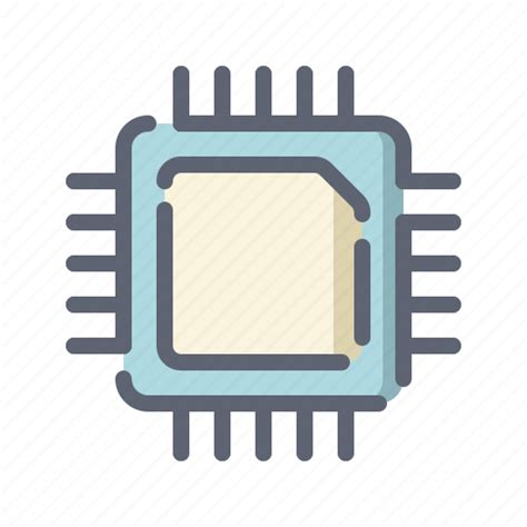 Chip Computer Hardware Processor Icon