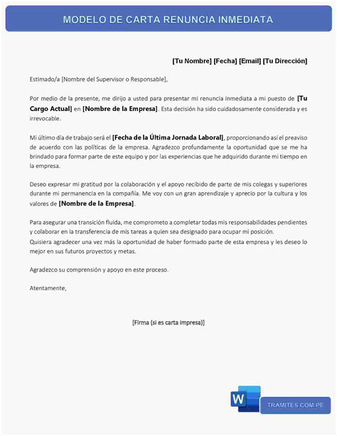 Modelo Carta De Renuncia Carta De Renuncia Ejemplos De Carta De Pdmrea