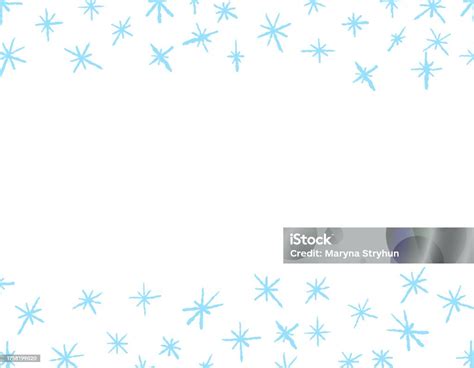 눈송이 배경 텍스트 프레임입니다 브러시로 그린 벡터 그래픽입니다 낙서 그림 0명에 대한 스톡 벡터 아트 및 기타 이미지 0명 가을 개념 Istock