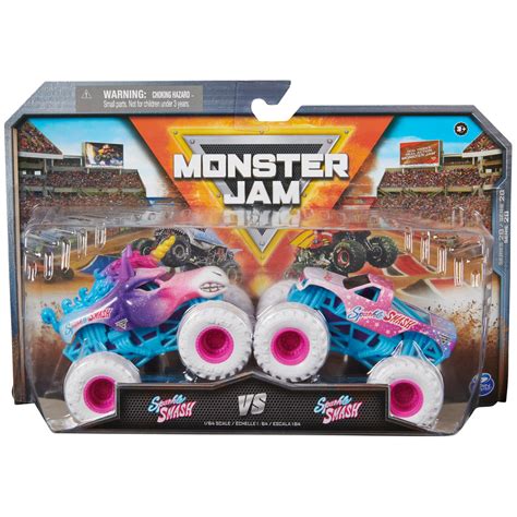 Monster Jam Official Sparkle Smash Vs Sparkle Smash Die Cast Monster