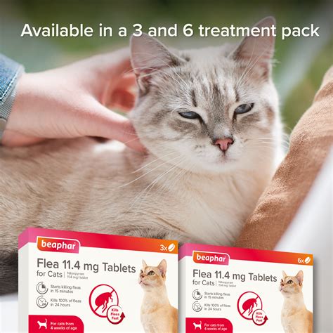 Beaphar Flea Tablets For Cats 3 Tablets Beaphar