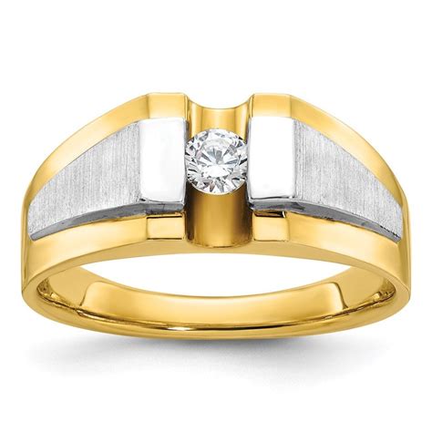 14k Two Tone Two Tone 14 Ct Lab Grown Diamond Vssi G Complete