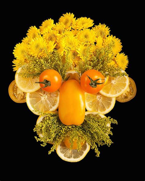 Faces Made From Fruits And Vegetables Food Art Artisti Facciate