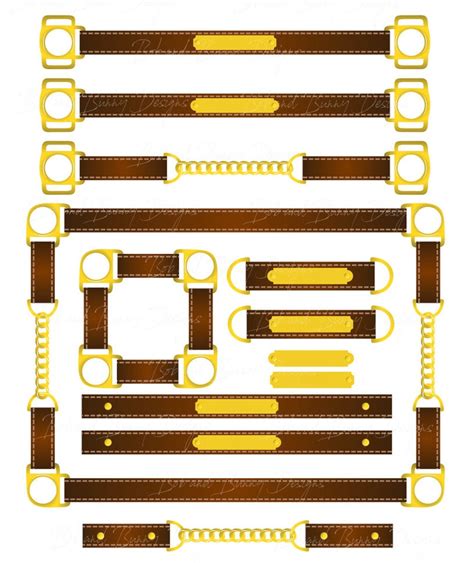 Equestrian Leather And Halter Hardware Digital Clipart Svg And Png