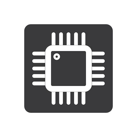 Premium Vector Processor Chip Icon