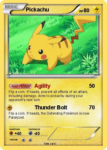Pokémon Pickachu 273 273 Agility My Pokemon Card