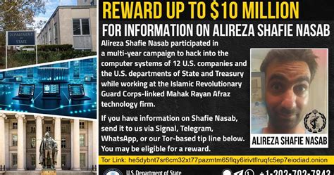 Us Issues 15 Million Bounty On Iranian Hacker