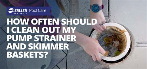 How Often Should I Clean Out My Pump Strainer And Skimmer Baskets