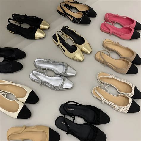 여성용 바오터우 샌들 프리미엄 영국 스타일 프렌치 얕은 입 샌들 2022 여름 신상 패션 Aliexpress