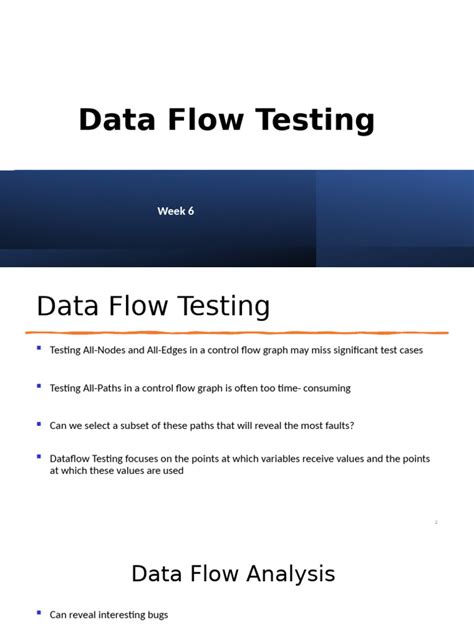 Week 6 Data Flow Testing Pdf Parameter Computer Programming Variable Computer Science