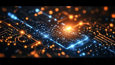 Abstract Technology Background Circuit Board Digital Data Network