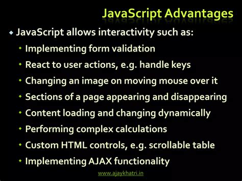 Basics Of Java Script Js Pptx Web Development Internet