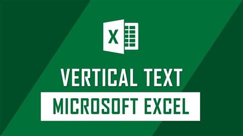 How To Type Vertical Text On Microsoft Excel