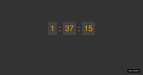 Digital Clock Codesandbox