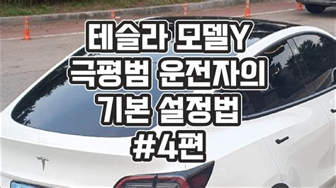 테슬라 모델y 기본 설정법 4편 마지막 네비게이션 안전 차량정비 소프트웨어 업그레이드 메뉴 Rwd 계약자분들