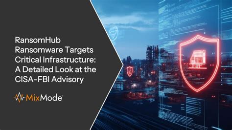 Ransomhub Ransomware How Cisa Warns Mixmode Posted On The Topic Linkedin