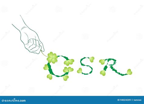 Mano Que Sostiene Las Hojas Del Verde Con Conceptos De La