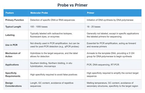Probe Vs Primer