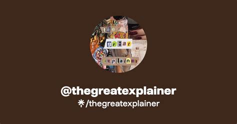 Thegreatexplainer Listen On Spotify Linktree