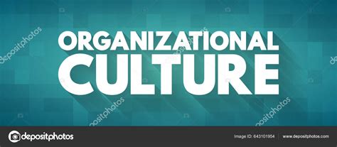 Organizational Culture Collection Values Expectations Practices Guide Inform Actions All Stock