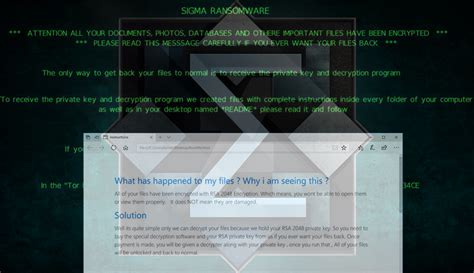 Sigma Ransomware Fix And Data Decryption Myspybot