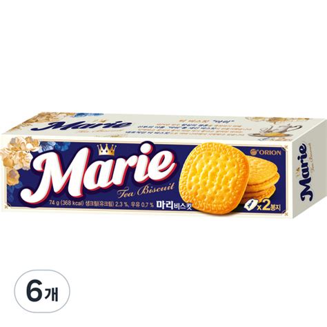오리온 마리 비스켓 74g 6개 최저가 검색 최저가 5 320원 할인 알림