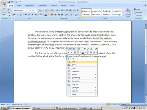 How To Make An Exponent In Word 2007 Computer Forum