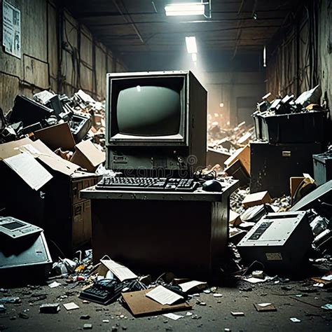 Broken Computer Server Cause Data Leak To Public Stock Illustration